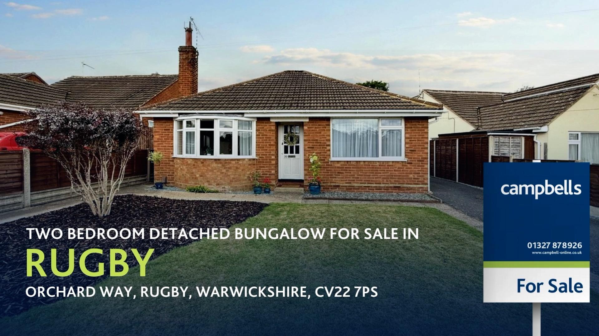 Two Bedroom Detached Bungalow For Sale in Rugby